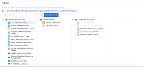 그룹 관리 Whatap Docs
