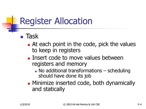 Register Allocation Hal Perkins Summer Ppt Download