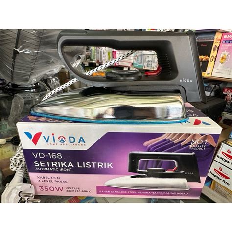 Jual Setrika Listrik Otomatis Vioda Stainless Steel Anti Lengket Shopee Indonesia