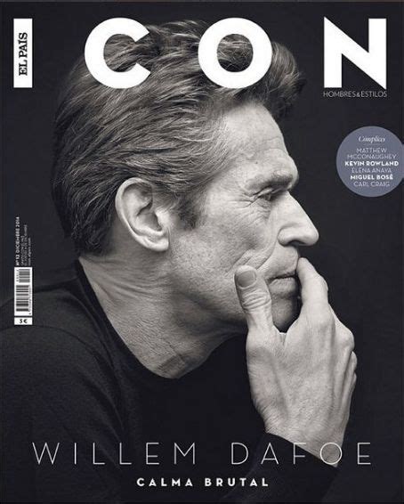 Willem Dafoe Icon Magazine December 2014 Cover Photo Spain