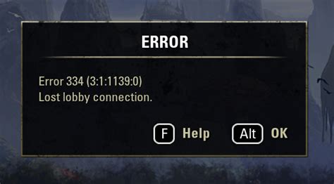 Constant Lost Server Connection And Other Errors — Elder Scrolls Online