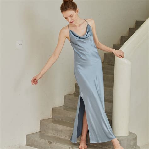 Womens Silk Chemise Nightgown