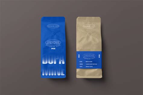 도파민 커피 Brand 로고 디자인 포트폴리오 크몽