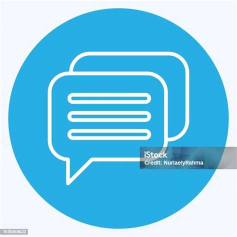 아이콘 메시지 브랜딩 기호에 적합합니다 파란 눈 스타일 편집 가능한 간단한 디자인 디자인 템플릿 벡터 간단한 그림 고객에 대한