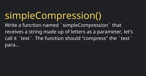 SimpleCompression 100 JS Functions SimpleCompression 100 JS Functions