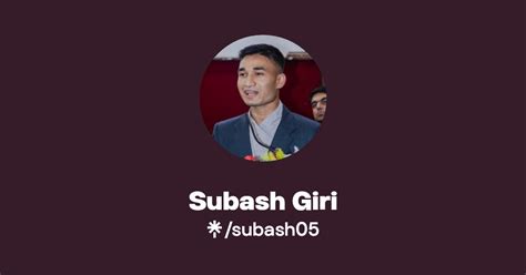 Subash Giri Instagram Facebook Linktree