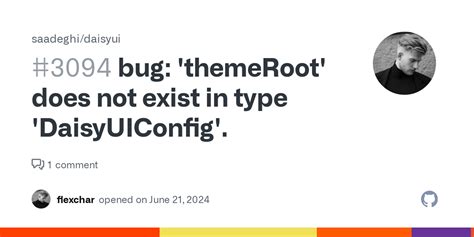 Bug Themeroot Does Not Exist In Type Daisyuiconfig · Issue 3094