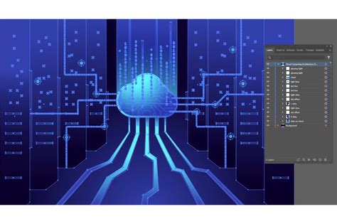 Cloud Computing Architecture Illustrations Illustrations Ft Cloud And Architecture Envato