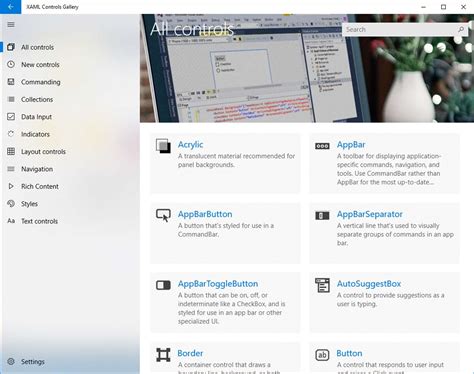 neu im store xaml controls gallery für entwickler dr windows