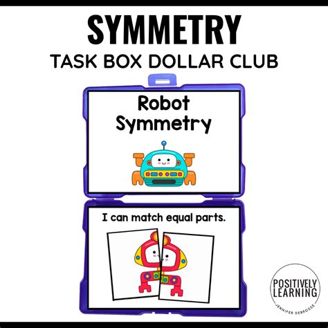 Robot Symmetry Puzzles Positively Learning