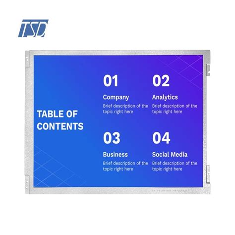 10 4 inch tft lcd 800 600 middle size lcd display screen panel white
