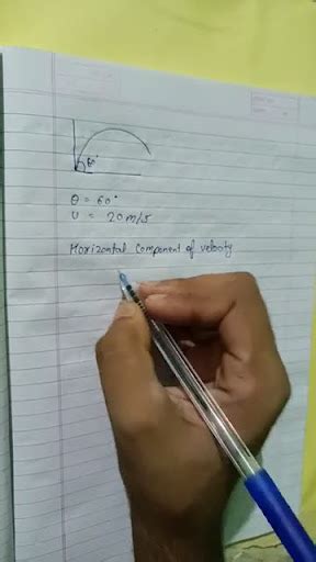 If The Initial Velocity Of An Oblique Projectile Is 20 M S And It Makes A