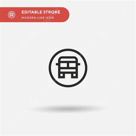 vector icon design of a simplified bus station an illustrative symbol