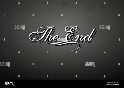 Movie Ending Vector Screen Stock Vector Image And Art Alamy