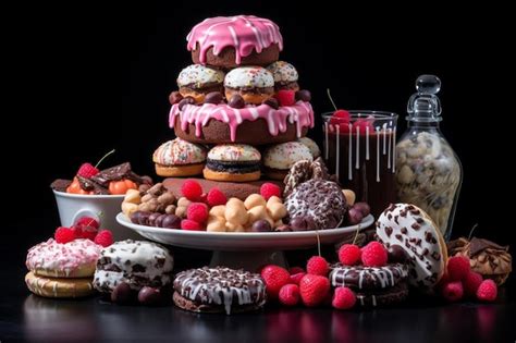 Premium Photo Sweet Sensations A Visual Treat For Food Lovers
