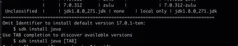 pointing sdkman to existing installed java version · issue 1016