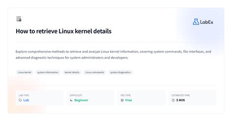 How To Retrieve Linux Kernel Details Labex