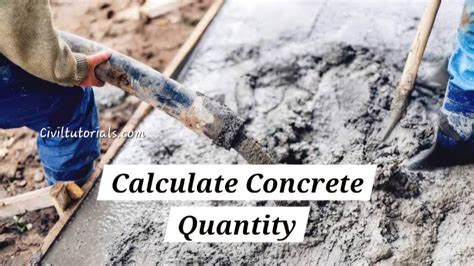 How To Calculate Concrete Quantity For Slab Beam Column And Footing Civil Tutorials