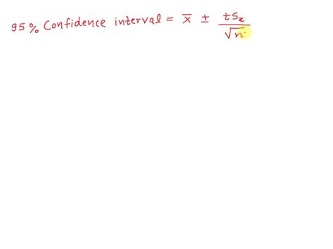 Confidence Interval Formula How To Calculate Standard Deviation