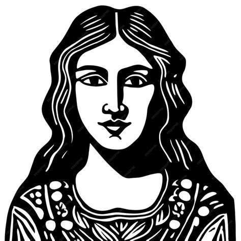 Art Vector Illustration Linocut Premium Ai Generated Vector