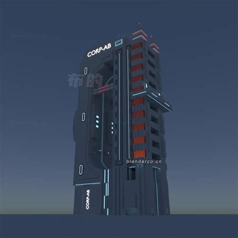 房屋建筑 Blender布的