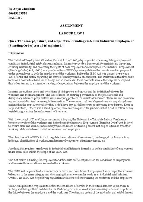 Asgmt Ll Ballb Assignment By Anya Chouhan 00619103820 Ballb 7