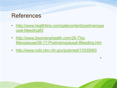 Postmenopausal Uterine Bleeding Pptx Reproductive Health Diseases And Conditions