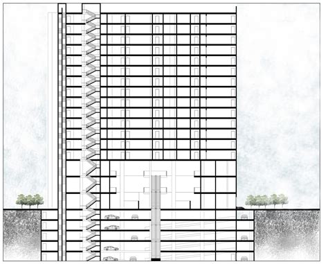 Mixed Use High Rise Building On Behance