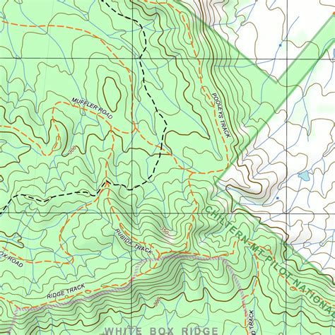 8225 4 S Chiltern South Map By Nswtopo Avenza Maps