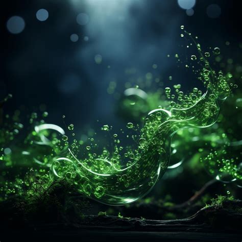 Premium Ai Image Green Backround