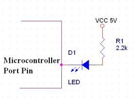 Interfacing LED To Microcontroller LED Blinking Program Microcontrollers Led Interfacing