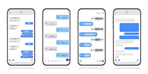 소셜 미디어 디자인 개념입니다 회전 목마 스타일의 메신저 채팅 화면이있는 스마트 폰 대화를 작성하기위한 Sms 템플릿 거품 현대 벡터 그림 플랫 스타일입니다 형판에 대한