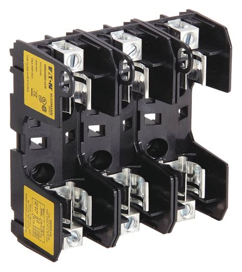 BUSSMANN Open Block Design Pole Fuse Block LH HM CR Grainger