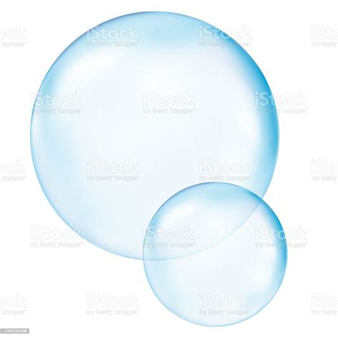 현실적인 투명 3d 거품 수중 비누 방울 벡터 일러스트 레이 션 공 스포츠 장비에 대한 스톡 벡터 아트 및 기타 이미지 공 스포츠 장비 기포 깨끗한 Istock