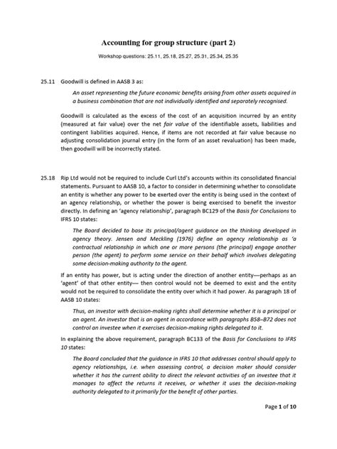 Workshop Questions For Accounting For Group Structure Part 2 27 01 22 Pdf Consolidation