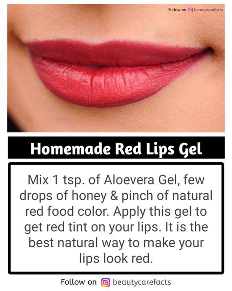 How To Make Homemade Red Lip Gel