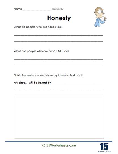 Honesty Worksheets 15