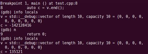 C Why The Result Of The Iterator Obtain From Its End Is Strange