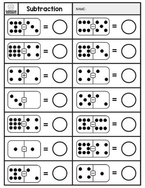 First Grade Subtraction Worksheets Superstar Worksheets