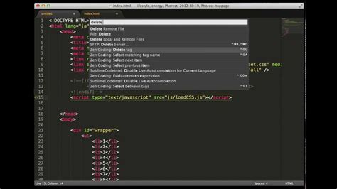 Sublime Text Command Palette Demo Youtube