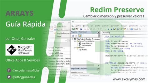 03 Arrays Guía Ráída Ventajas De Redim Preserve Youtube
