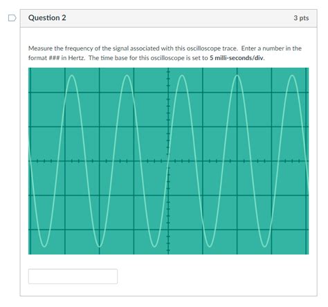Solved Question Pts Measure The Frequency Of The Signal Chegg