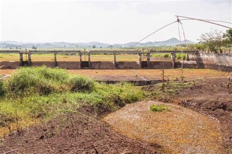 Small Dam Barrier The Reservoir Stock Image Image Of Flow Level