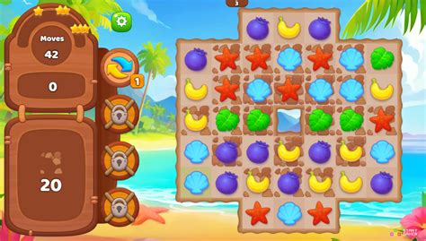 Игра Тропический Три в Ряд (Tropical Match) — играть онлайн бесплатно