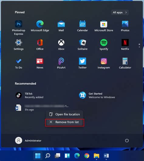 How To Hide Recent Files And Folders In Windows S Start Menu MiniTool