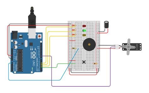 Circuit Design Arduino Project 12 Knock Lock By Tuan Khai Tran Tinkercad