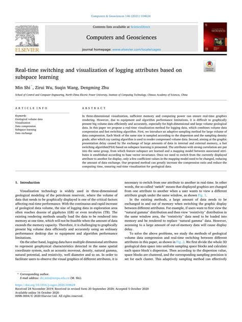 pdf real time switching and visualization of logging attributes based