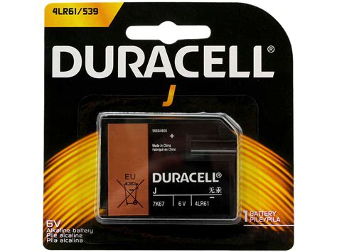 Duracell 7K67-BPK J Type 6V Alkaline Home Medical Battery - 1 Piece ...