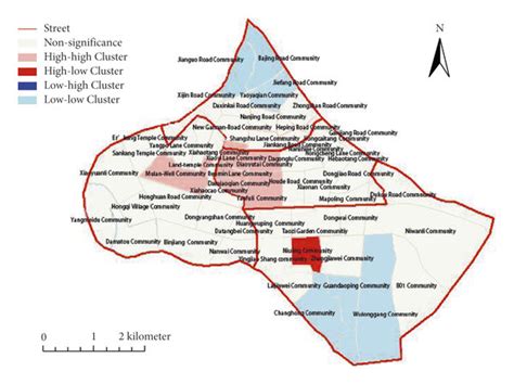 The Spatial Autocorrelation Analysis Of 1000 Meter Walk To The Download Scientific Diagram