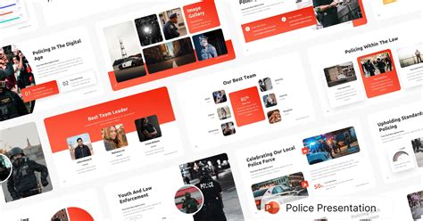 Полиция Powerpoint Шаблоны презентаций Включая военные и организация Envato